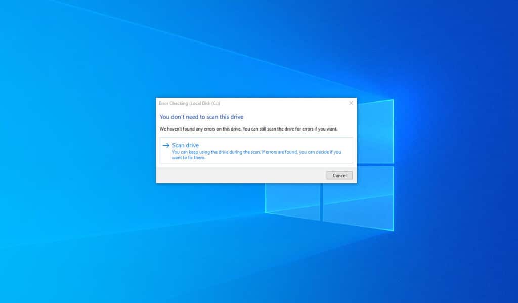 Disk Checking in Windows - Kommands.com